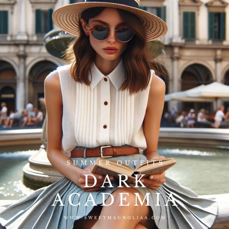 A Guide to Dark Academia Summer Fashion Outfit Ideas
