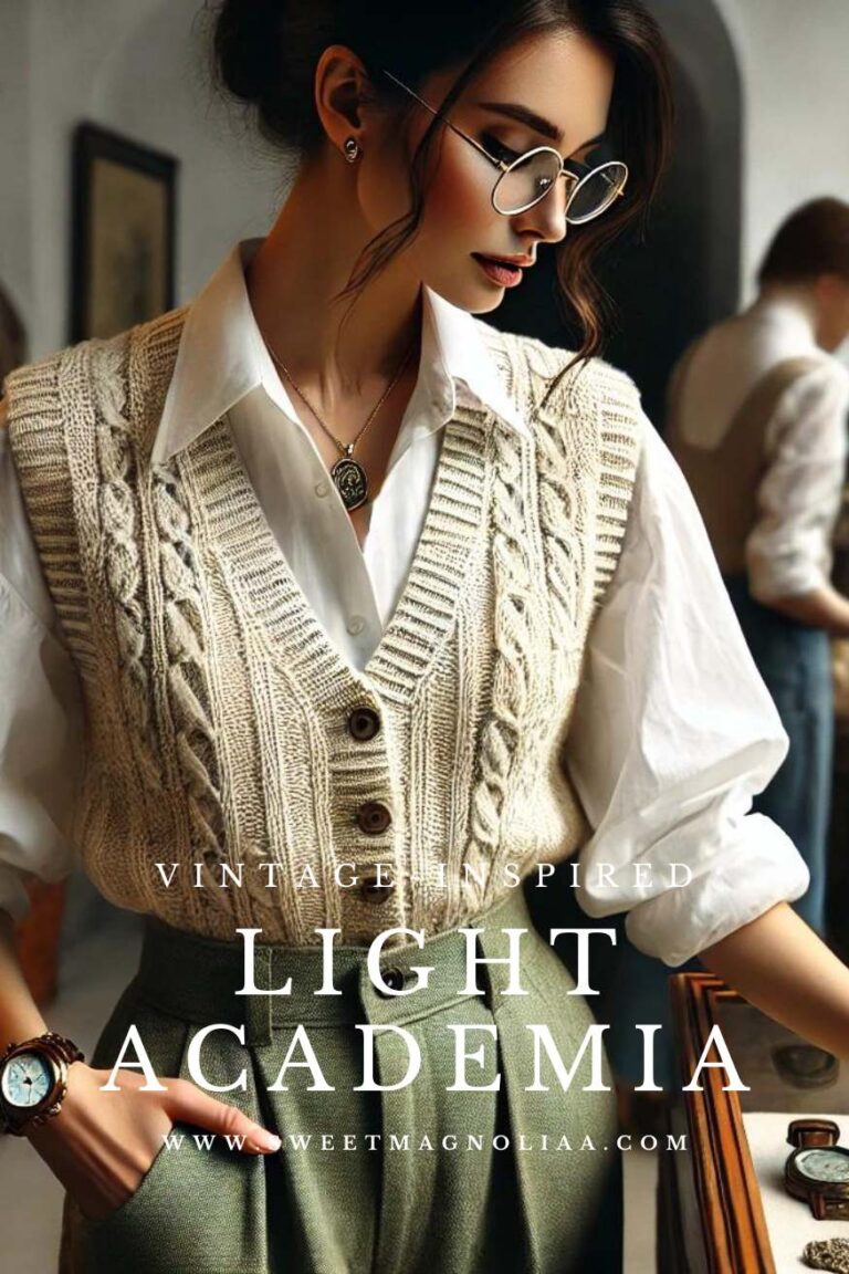 Light Academia Fashion: A Vintage-Inspired Aesthetic - Sweet Magnoliaa