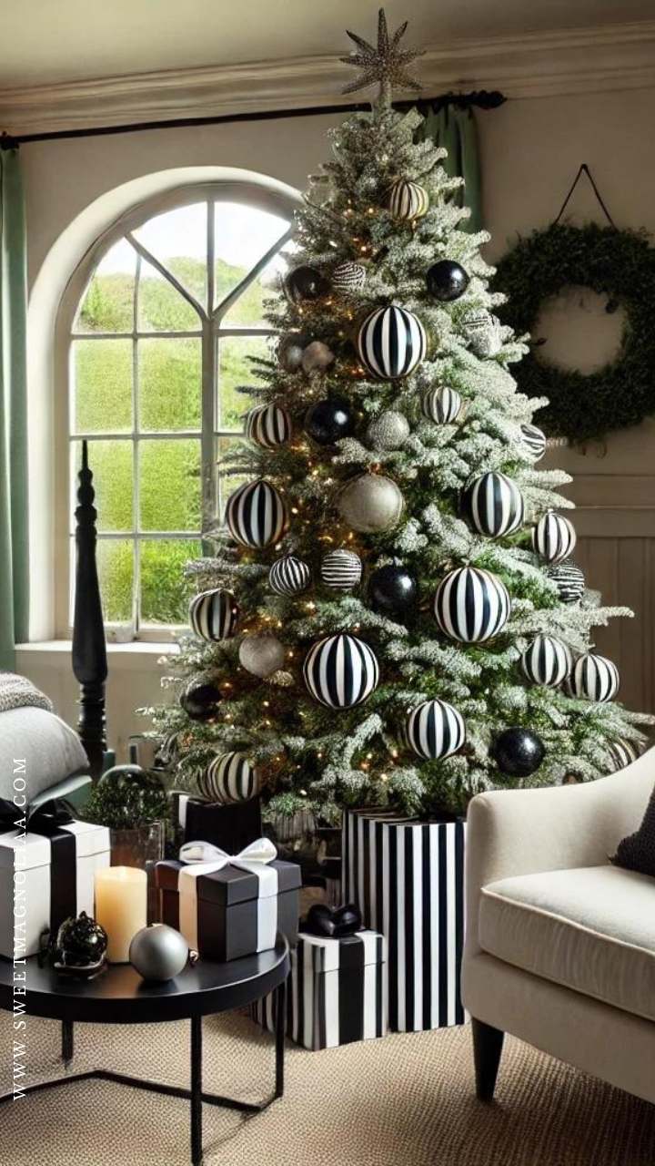 Black and White Christmas Decor: A Sophisticated Holiday Aesthetic ...