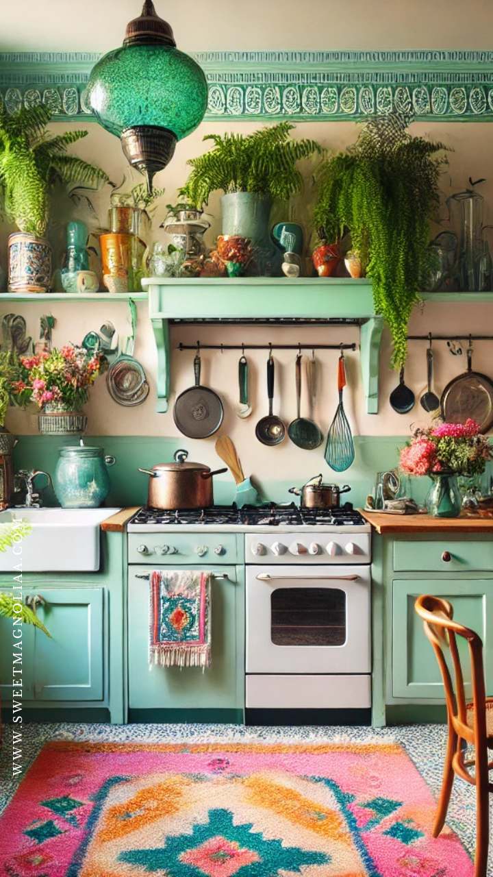 40 Unique Boho Kitchen Decor Ideas: Eclectic Kitchen Style - Sweet ...
