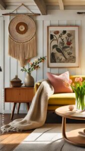 Scandi-Boho Spring Decor: Minimalist Meets Boho Charm